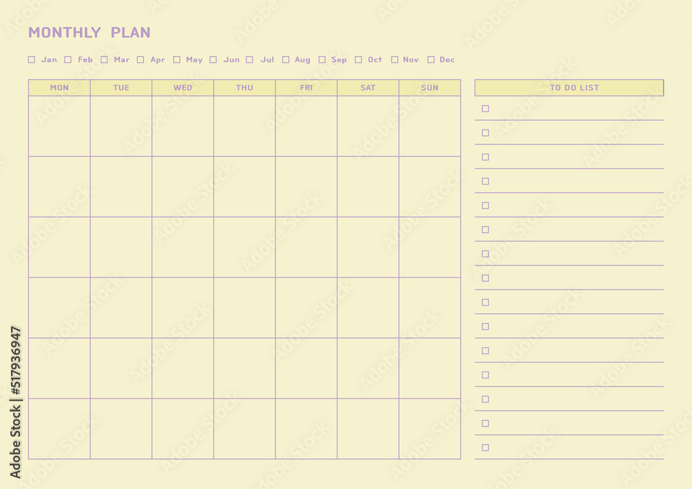 Note, scheduler, diary, calendar planner document template illustration ...
