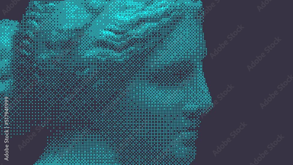 Modern creative concept video 4K with colored graphic sculpture. GIF ...