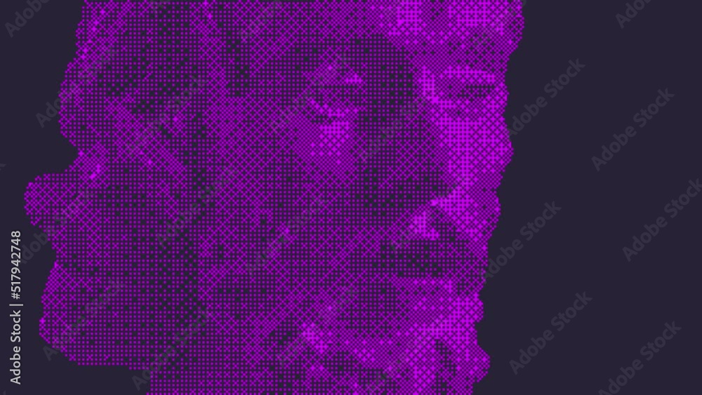 Modern creative concept video 4K with colored graphic sculpture. GIF ...