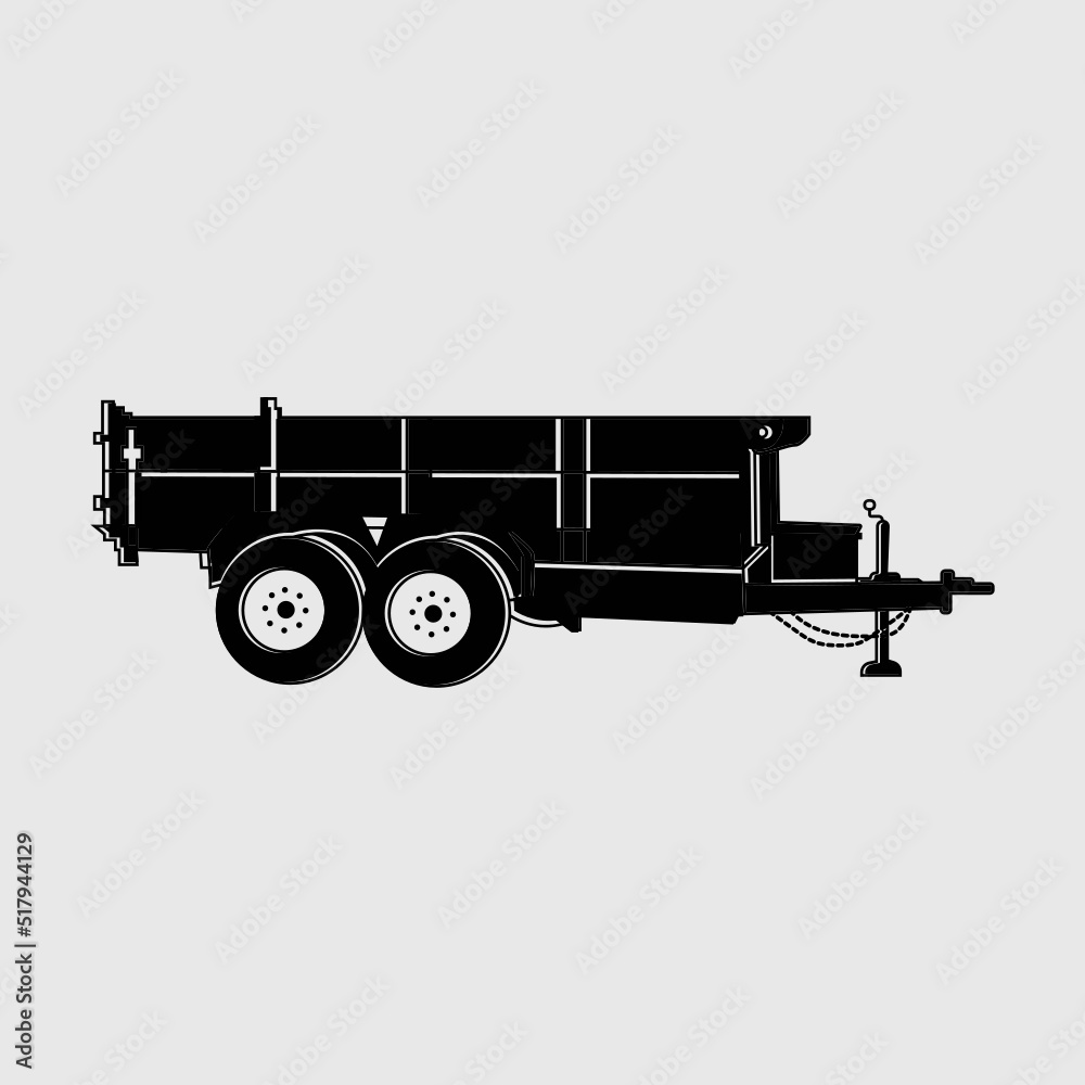 Vecteur Stock Big Tex Trailers SVG Bundle Cut File, Flatbed Semi Truck ...