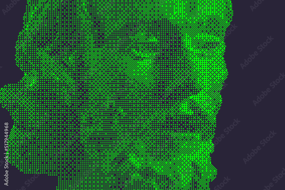 Modern creative colored graphic sculpture with dark background ...