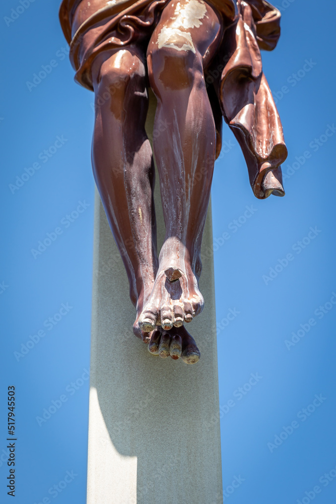 Statue of Jesus Christ Hanging on the Cross Stock Photo | Adobe Stock