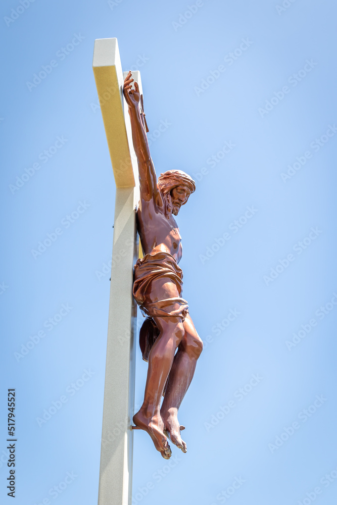 Statue of Jesus Christ Hanging on the Cross Stock Photo | Adobe Stock