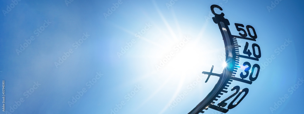 Hot weather - Heat wave / Summer heat background banner panorama ...