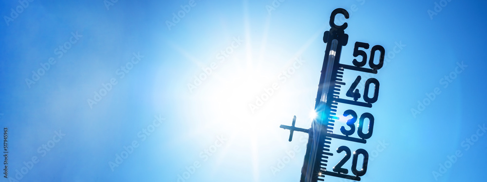Hot weather - Heat wave / Summer heat background banner panorama ...