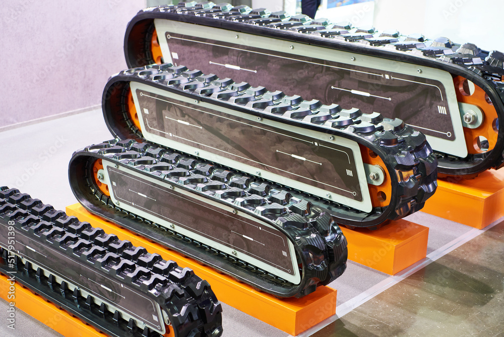 Rubber tracks Stock Photo | Adobe Stock