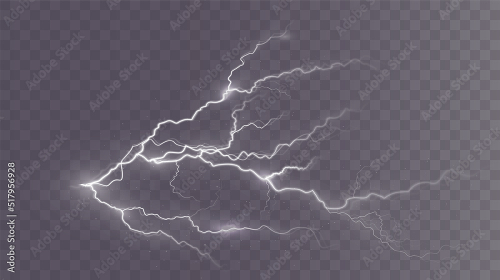 Light white isolated vector lightning png. Magic light abstract lines ...