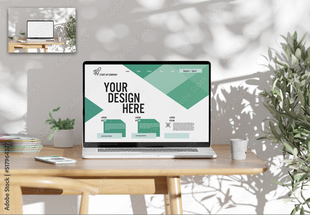 Mock Up of Electronic Device Stock Template | Adobe Stock