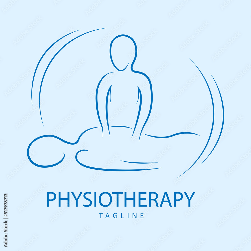 Physiotherapy logo design. Professional massage therapy Stock Vector ...