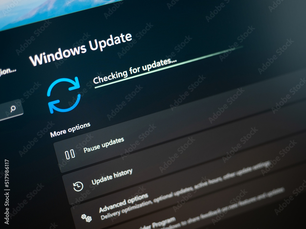 Foto de Galati, Romania - June 19, 2022: Checking for Windows 11 ...