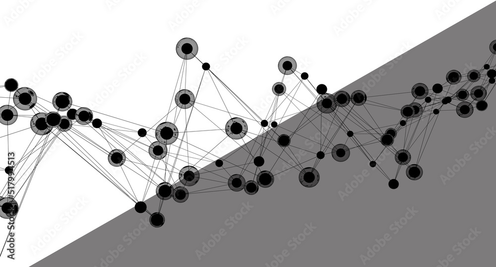 Scientific background. Round cells are connected by threads. Modern ...