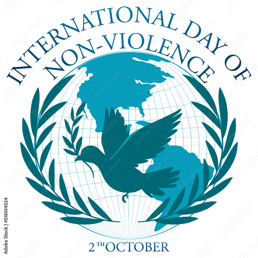 International Day of Non Violence Poster Stock Vector | Adobe Stock
