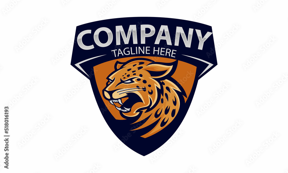 Modern Tiger Team Sports Logo Design Stock Vector | Adobe Stock