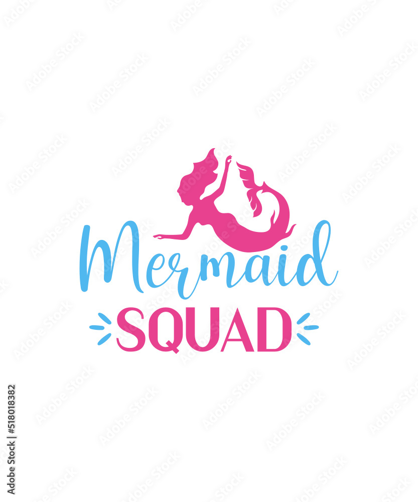 Mermaid SVG Bundle, Mermaid Monogram svg, cute mermaid, Mermaid clipart ...