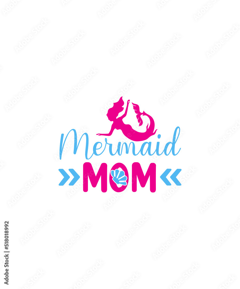 Mermaid SVG Bundle, Mermaid Monogram svg, cute mermaid, Mermaid clipart ...