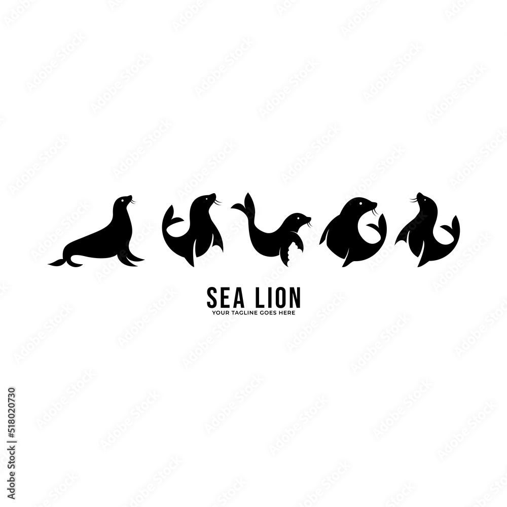 Sea lion symbol - vector illustration Stock Vector | Adobe Stock