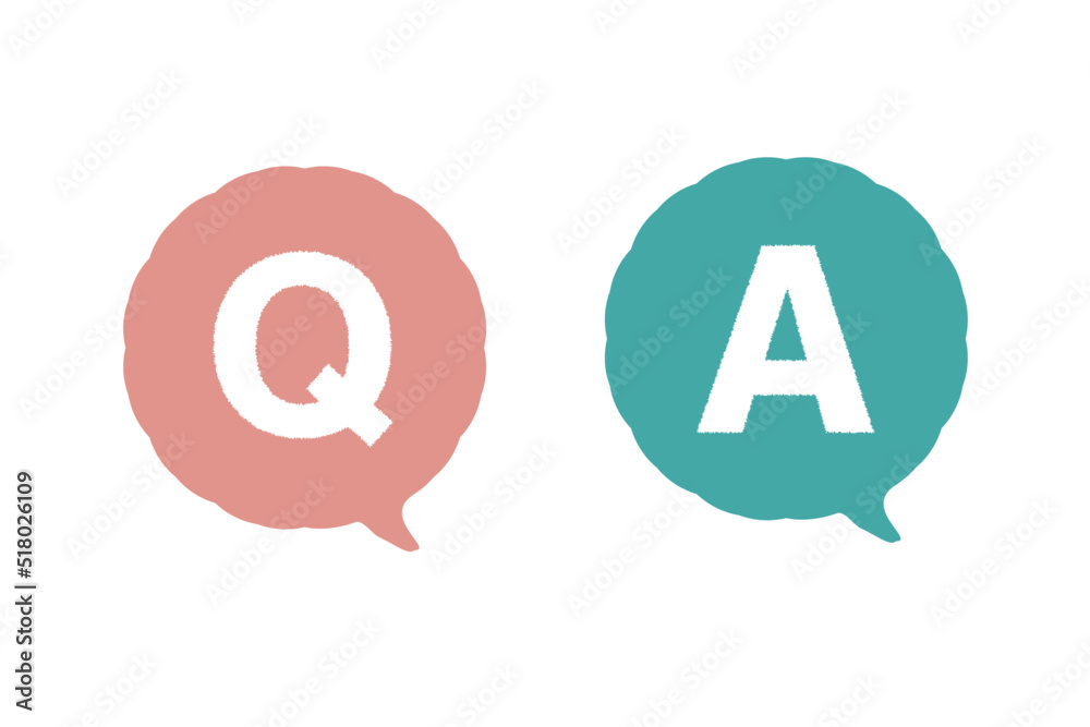 Q&Aのアイコンセット Stock-Vektorgrafik | Adobe Stock