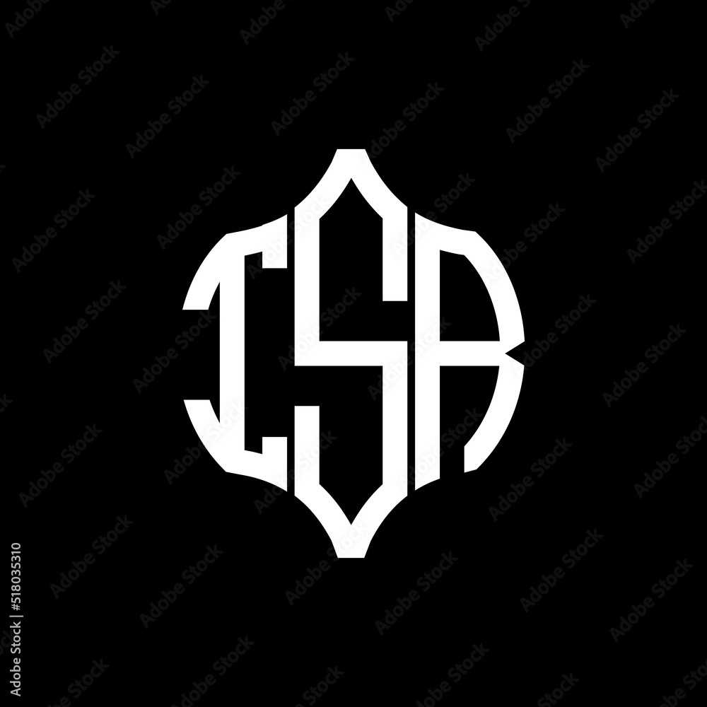 ISR letter logo. ISR best black background vector image. ISR Monogram ...