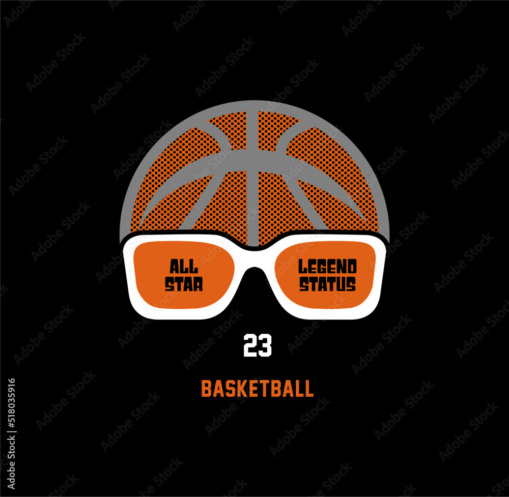 All Star Legend Status graphic t-shirt design, print, vector ...