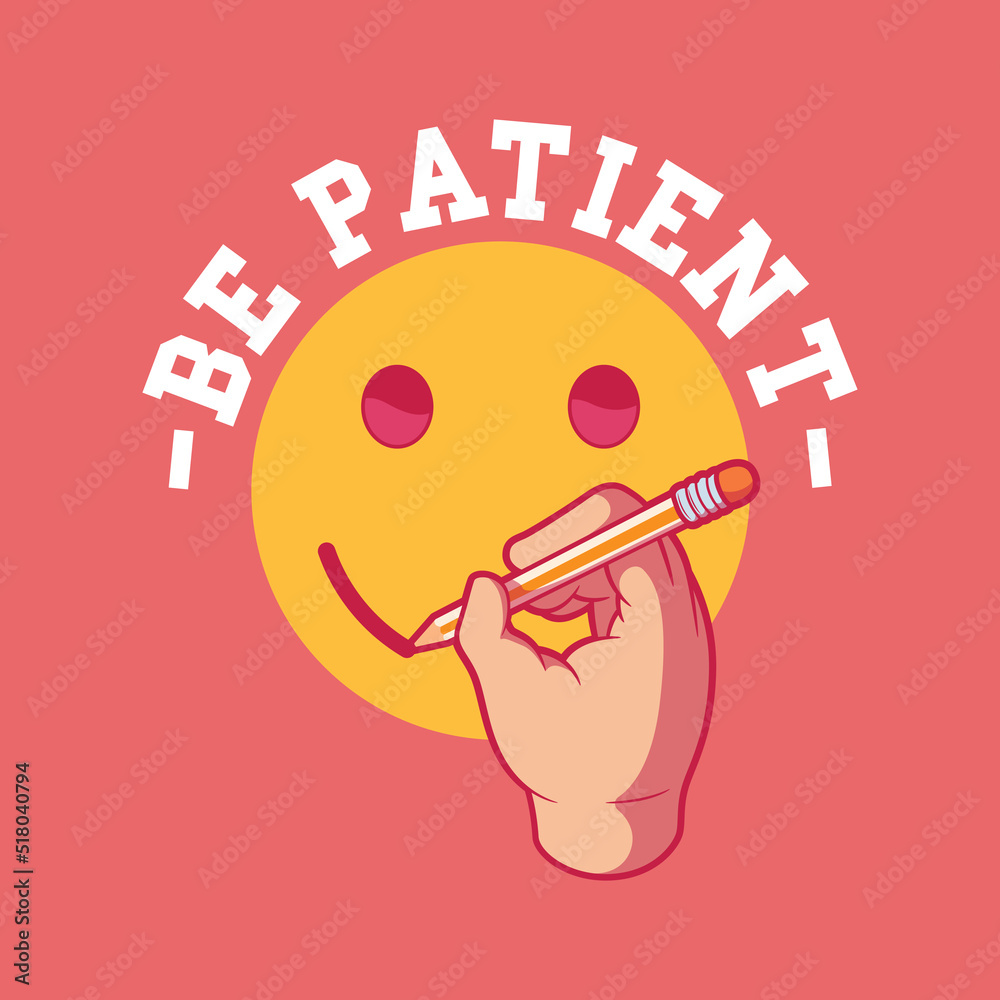 Hand drawing a smiley face vector illustration. Motivation, inspiration ...