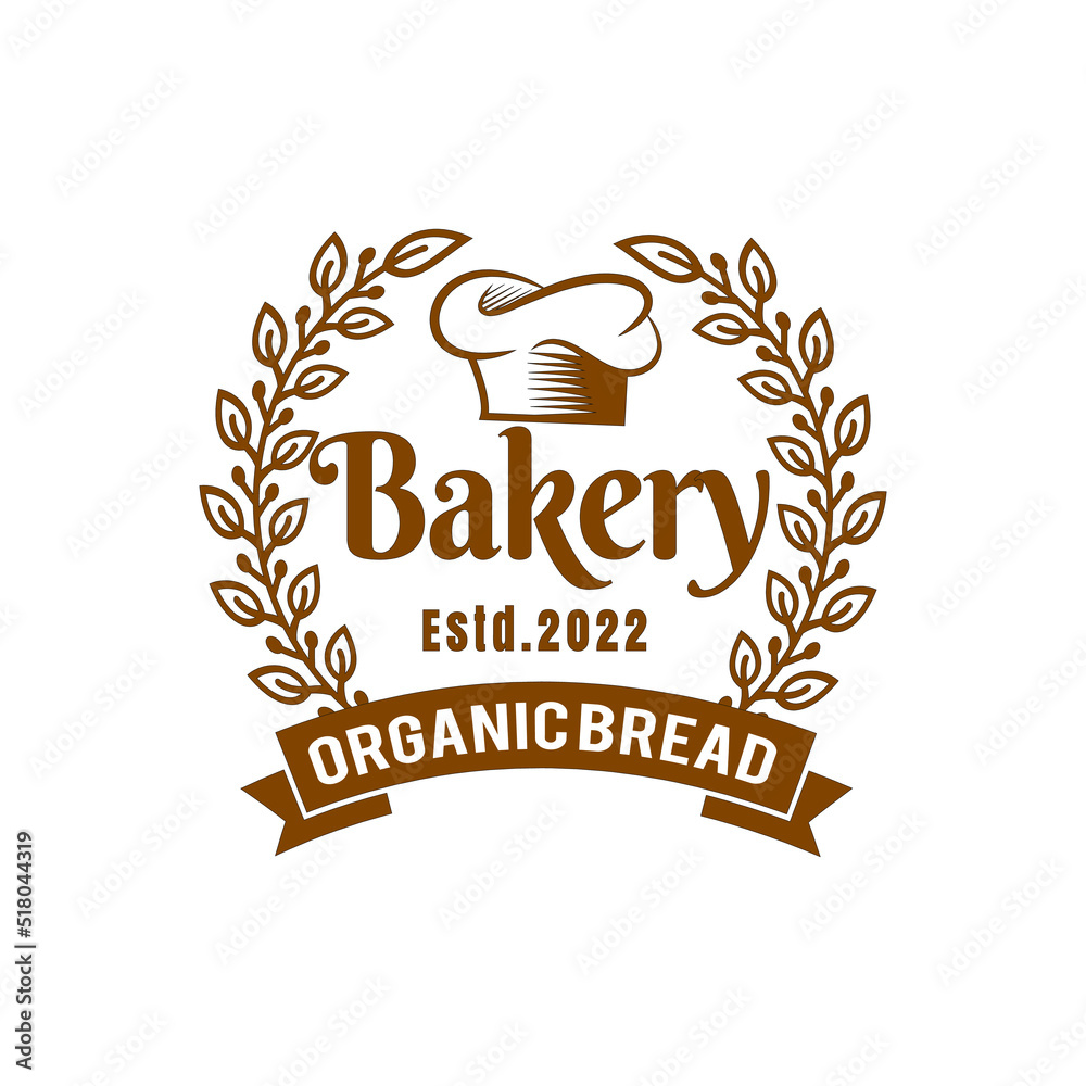 Bread and cake bakery design logo, letter logo, bread vector, bakery ...