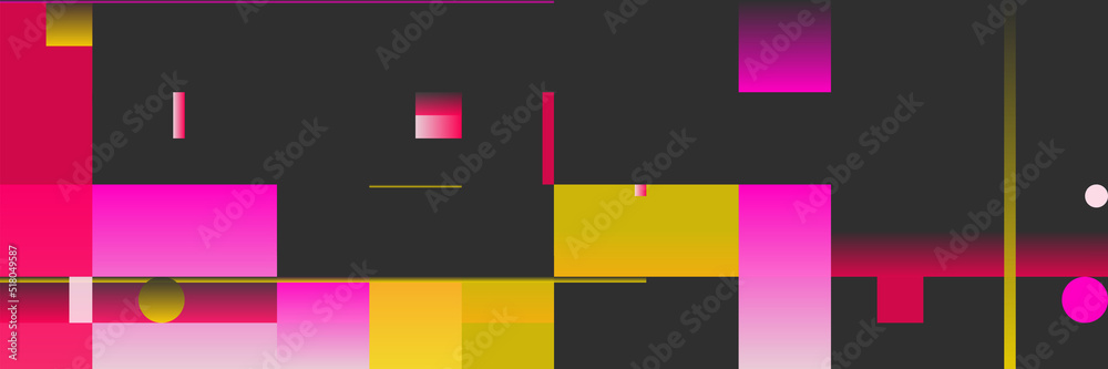 Neo-Geo Pattern Vector Graphic Inspired By Abstract Modernist ...