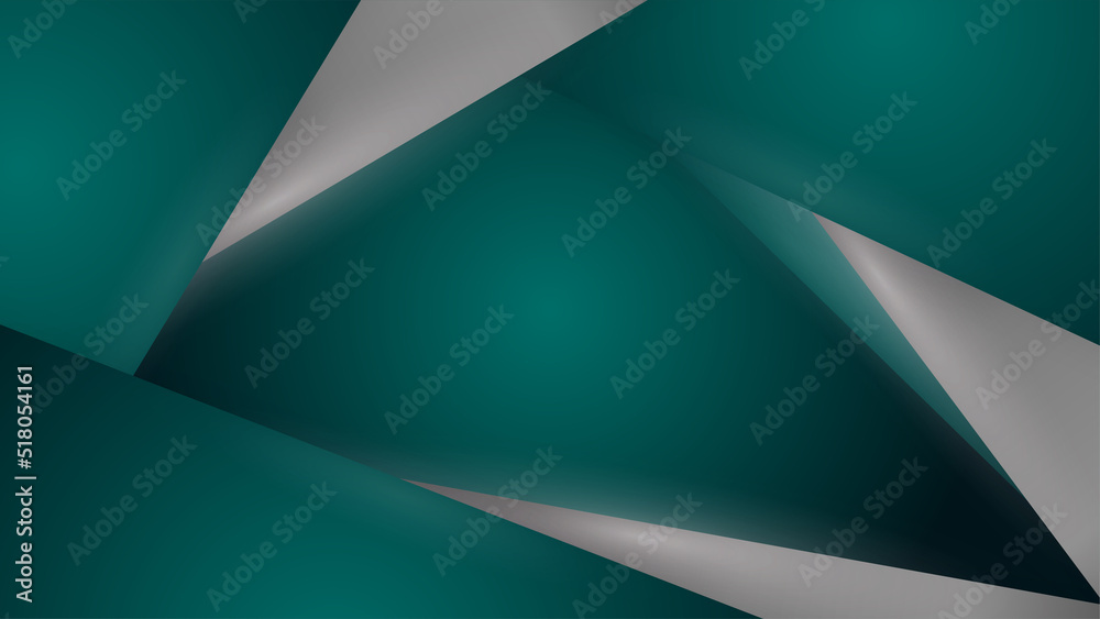 Luxury dark green silver abstract background. Vector illustration for ...