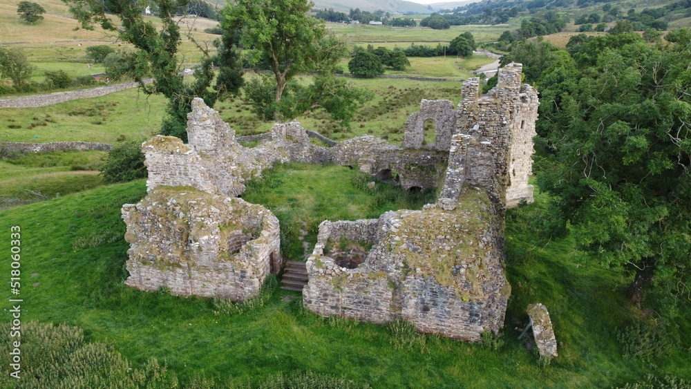 Pendragon Castle at Cumbria - founded by Uther Pendragon, the father of ...