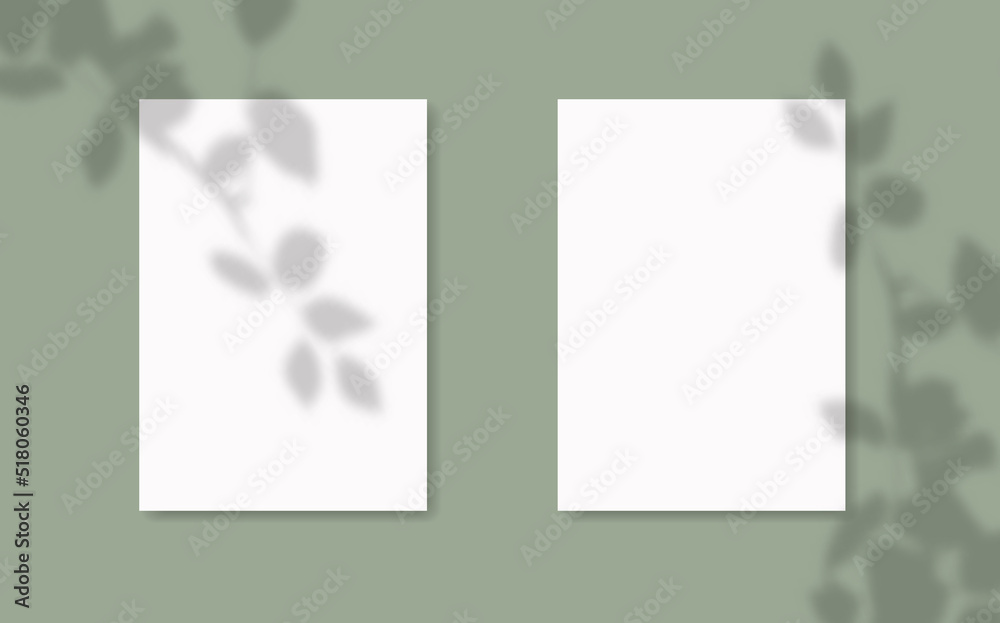 Drop shadow overlay effect on sheets of paper.Modern minimalist style ...
