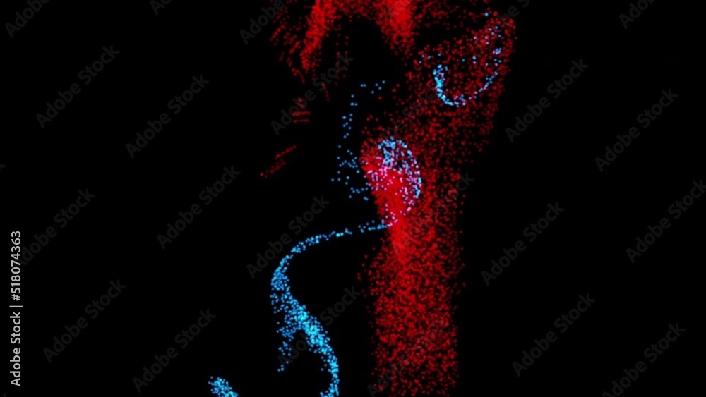 4k Hot vs cold energy. Solar flares and frozen particles facing and ...