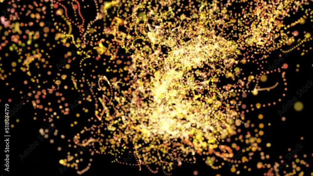 4k Hot vs cold energy. Solar flares and frozen particles facing and ...