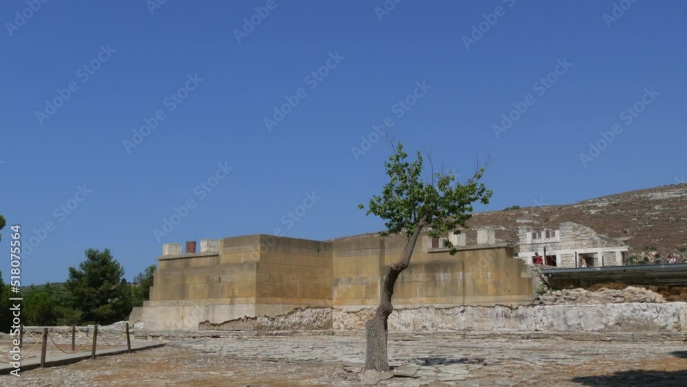 The world famous Knossos Palace of King Minos where, according to ...