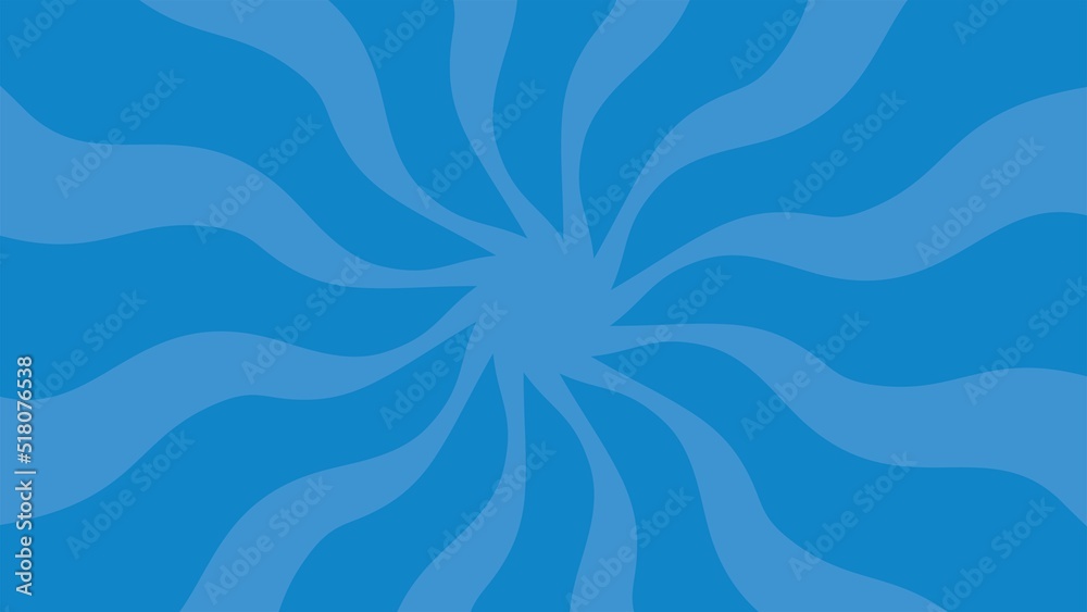wavy ray background focus on center. focus wavy blue. can use for comic ...