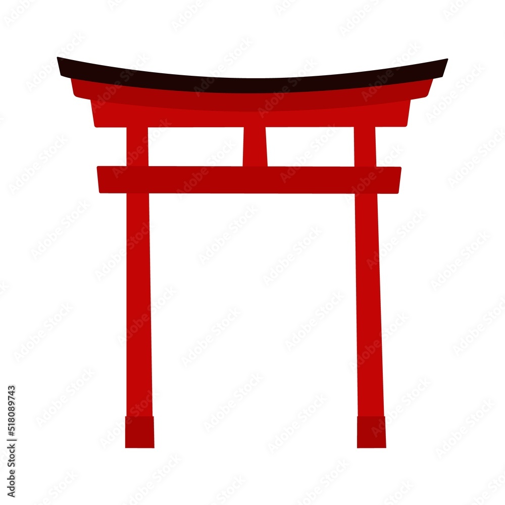 Torii traditional Japanese religious symbol, gateway to the sanctuary ...