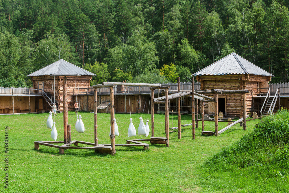 Elekmonar, Fort Kuyum, Chemal district, Altai Republic, southern ...