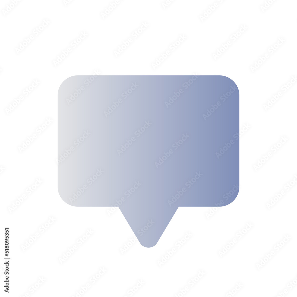 Leave note flat gradient color ui icon. Social media notification. New ...