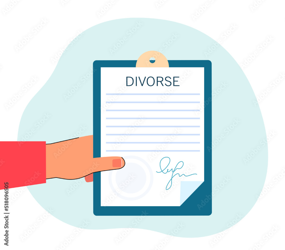 Divorce Papers Clipart