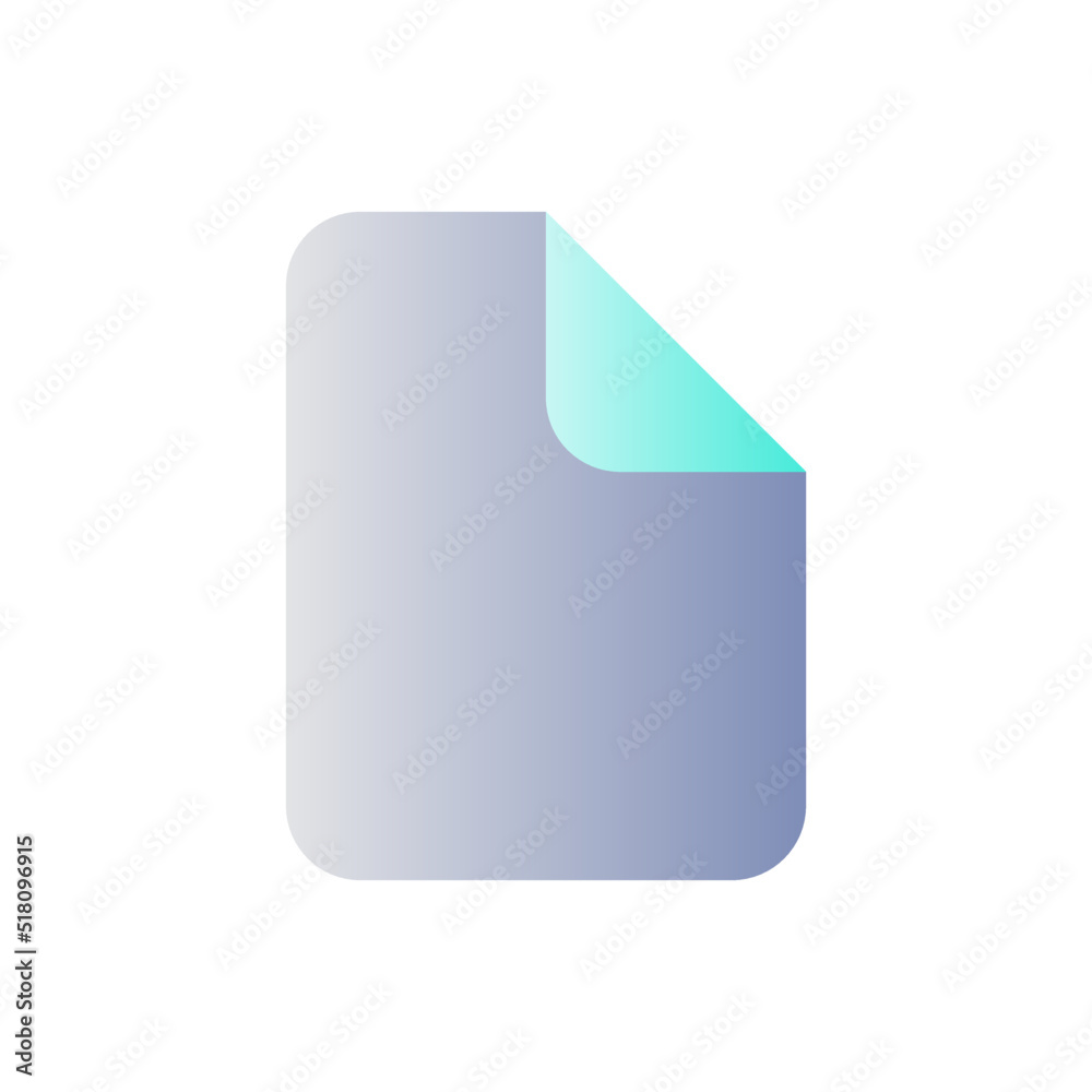 File flat gradient color ui icon. Desktop shortcut. Note taking ...