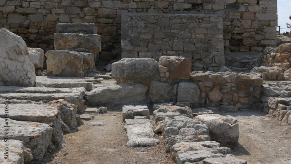 The world famous Knossos Palace of King Minos where, according to ...
