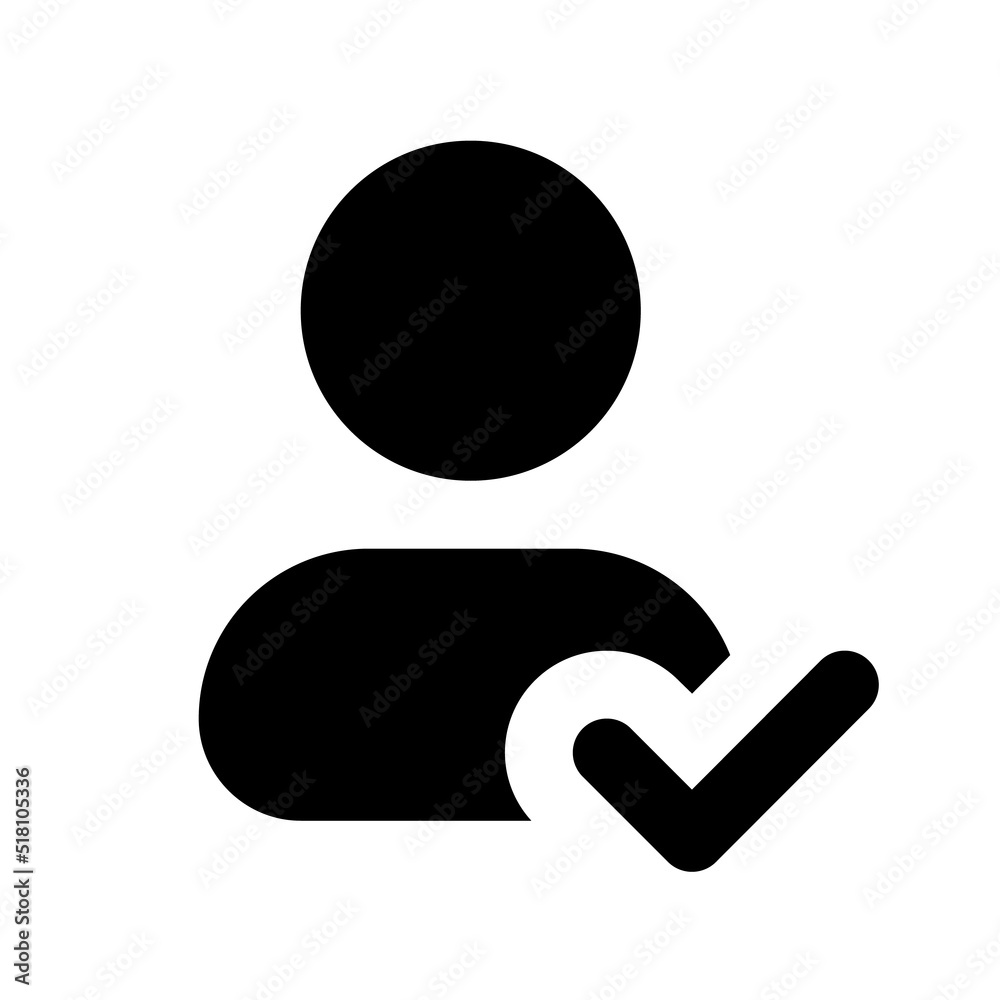 Saving changed information of contact black glyph ui icon. Address book ...