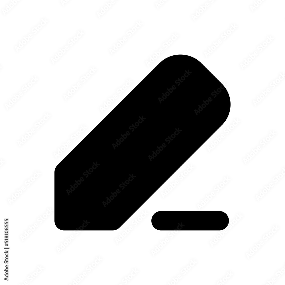 Note taking black glyph ui icon. Highlighting, editing text. Digital ...