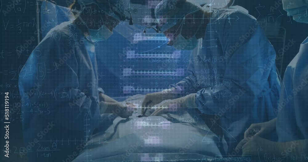 Anputtingimation of dna rotating over diverse surgeons during operation ...