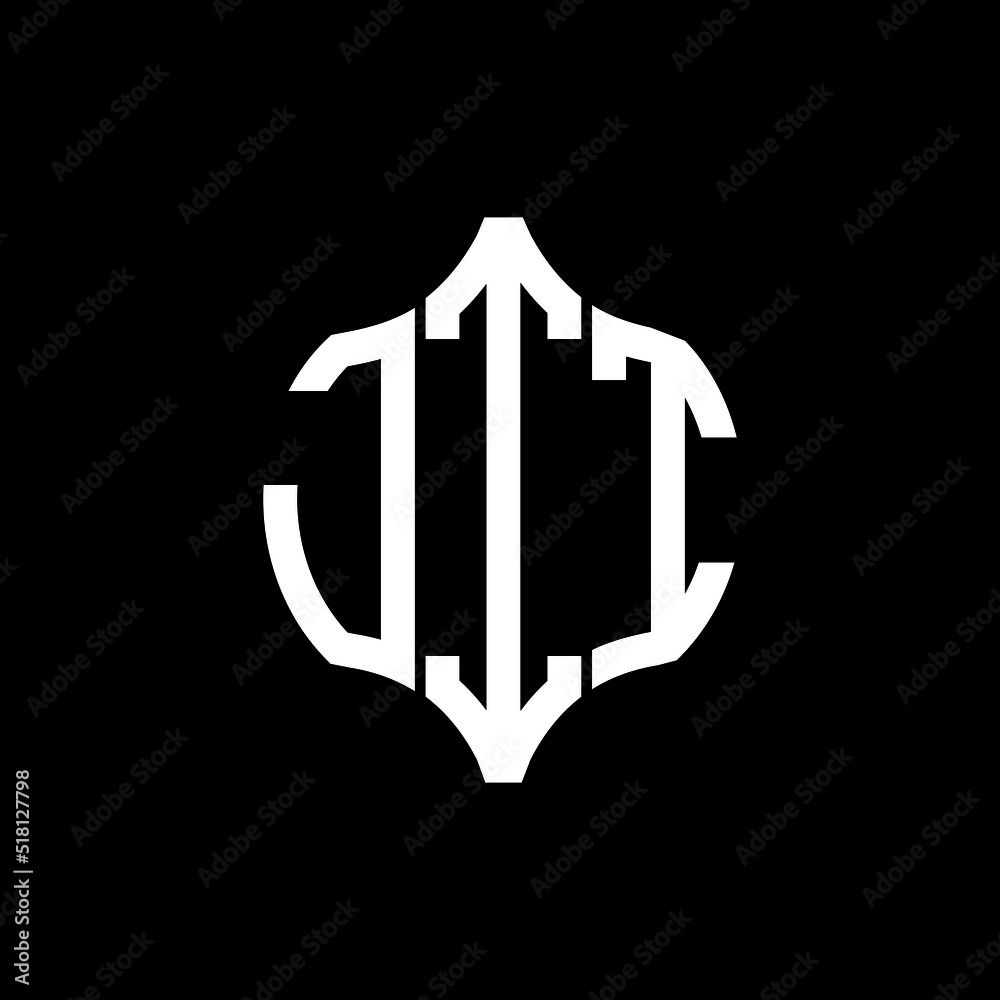 JIT letter logo. JIT best black background vector image. JIT Monogram ...