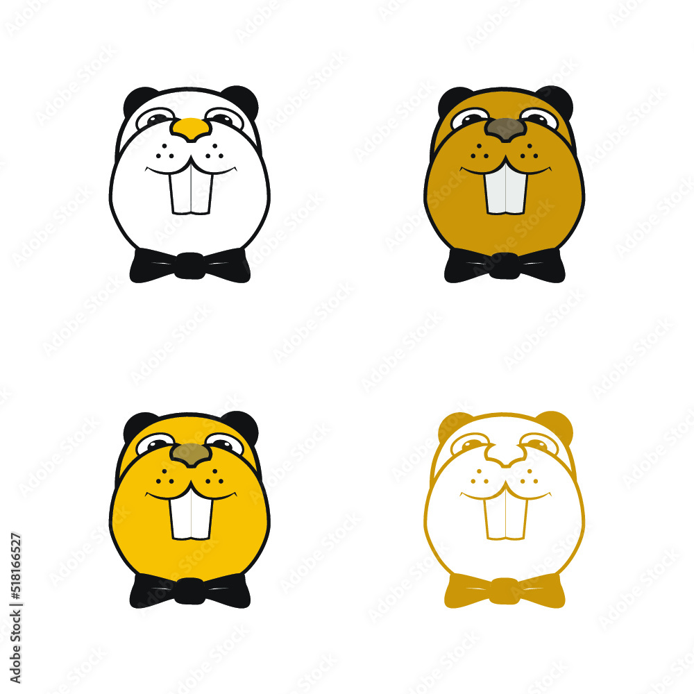 character gopher cartoon logo vector Stock Vector | Adobe Stock