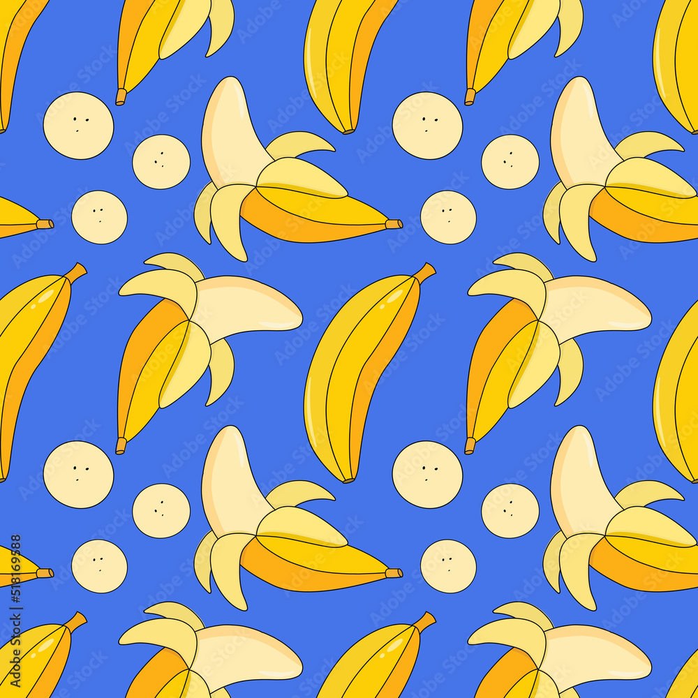 Banana Pattern Fabric