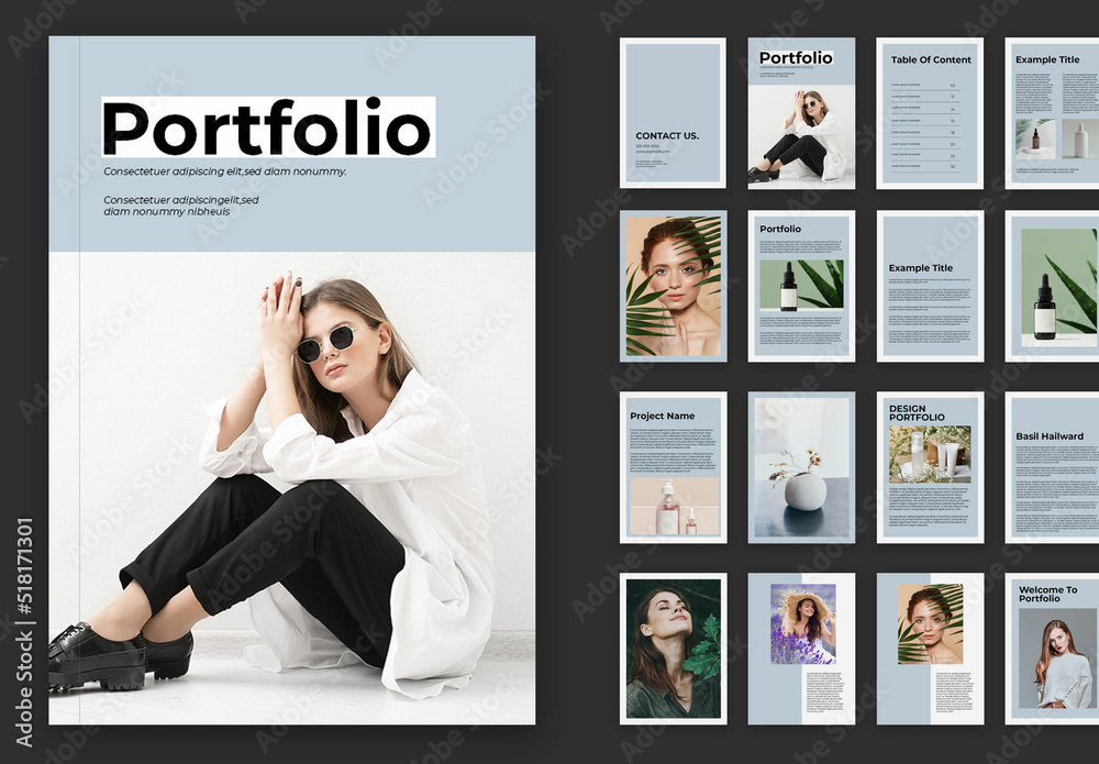 Portfolio Layout Stock Template | Adobe Stock