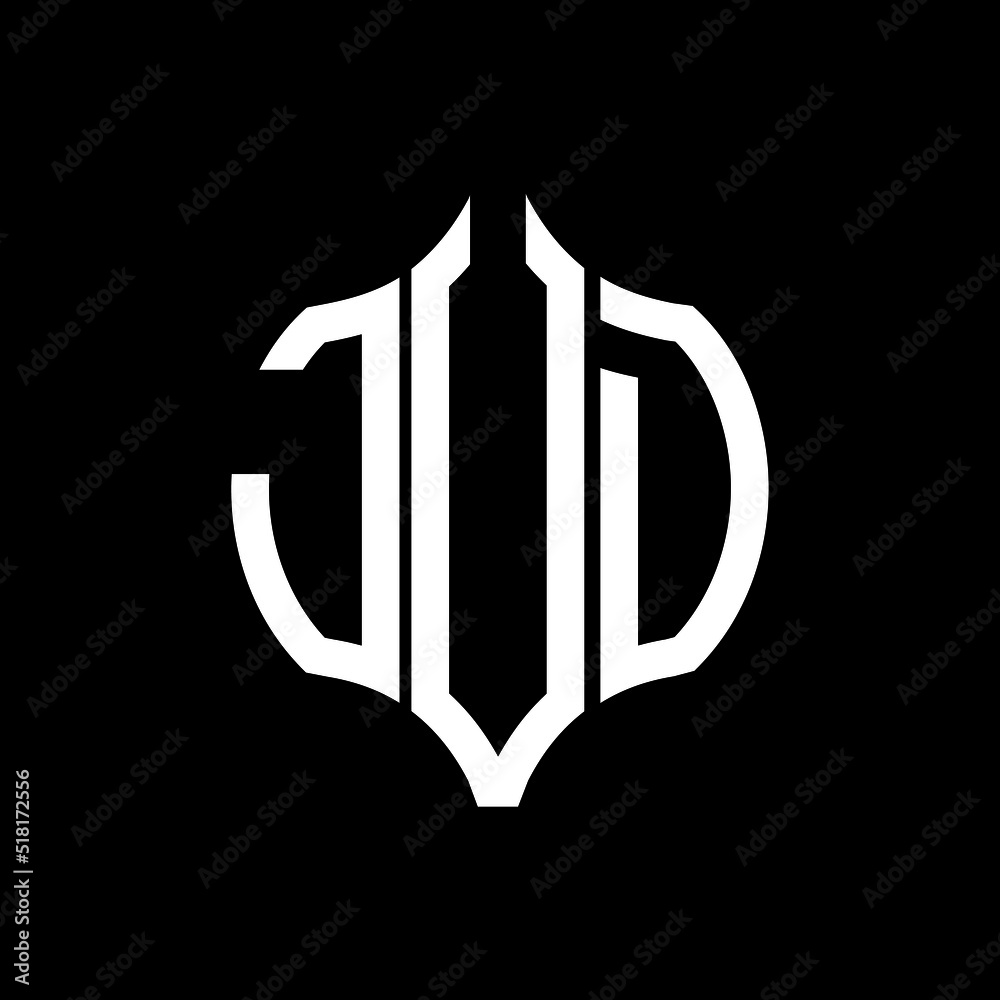 JVD letter logo. JVD best black background vector image. JVD Monogram ...