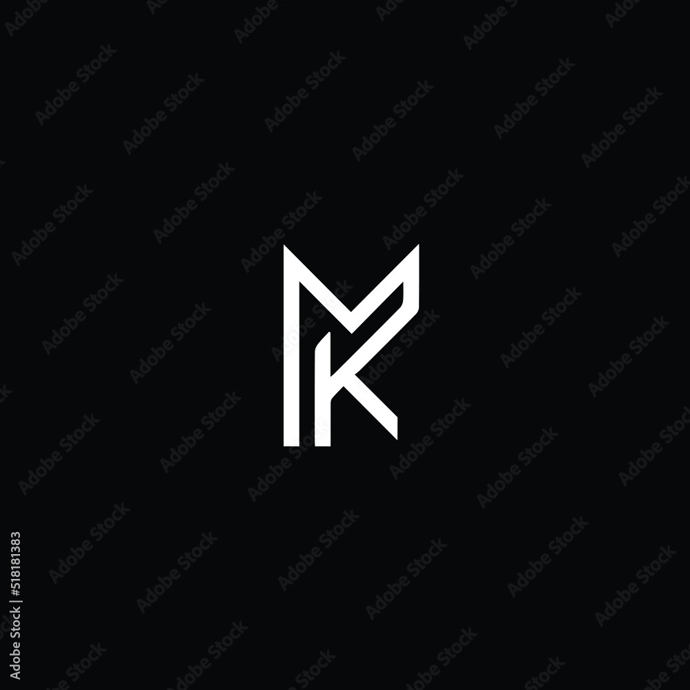 MK KM Logo Design, Creative Minimal Letter KM MK Monogram Stock Vector ...