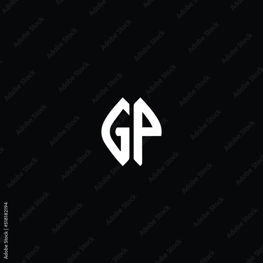 GP GP Logo Design, Creative Minimal Letter GP GP Monogram Stock Vector ...