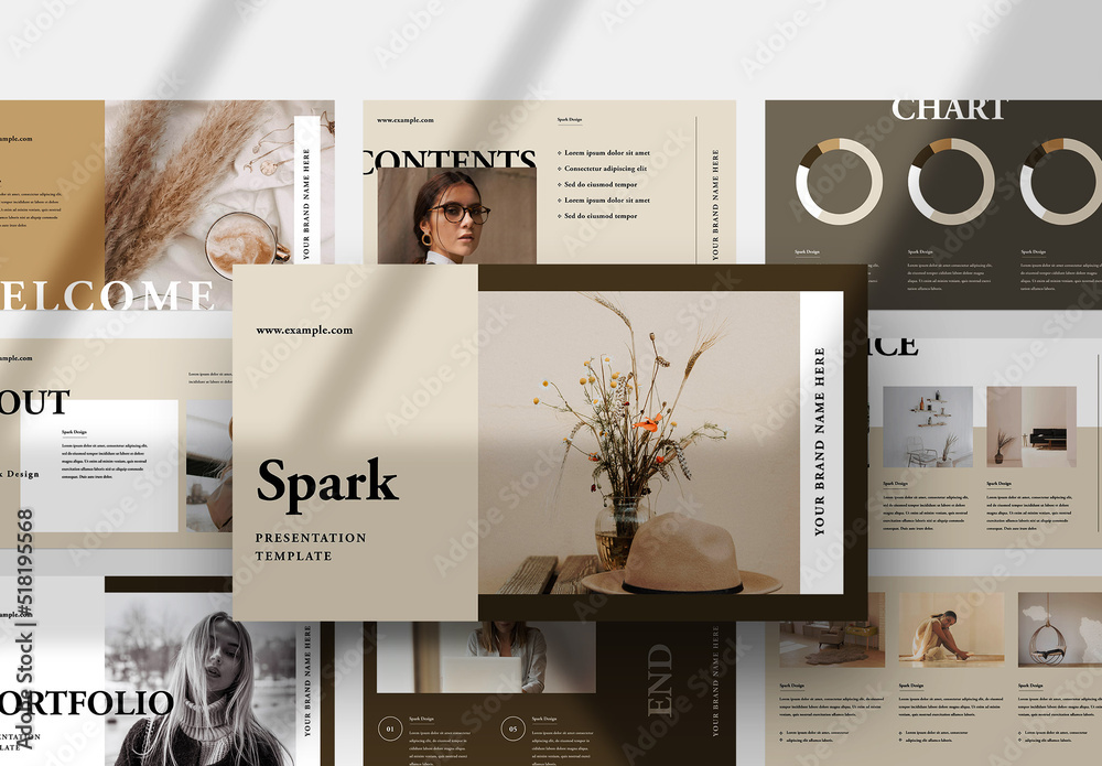Spark Presentation Layout Stock Template | Adobe Stock